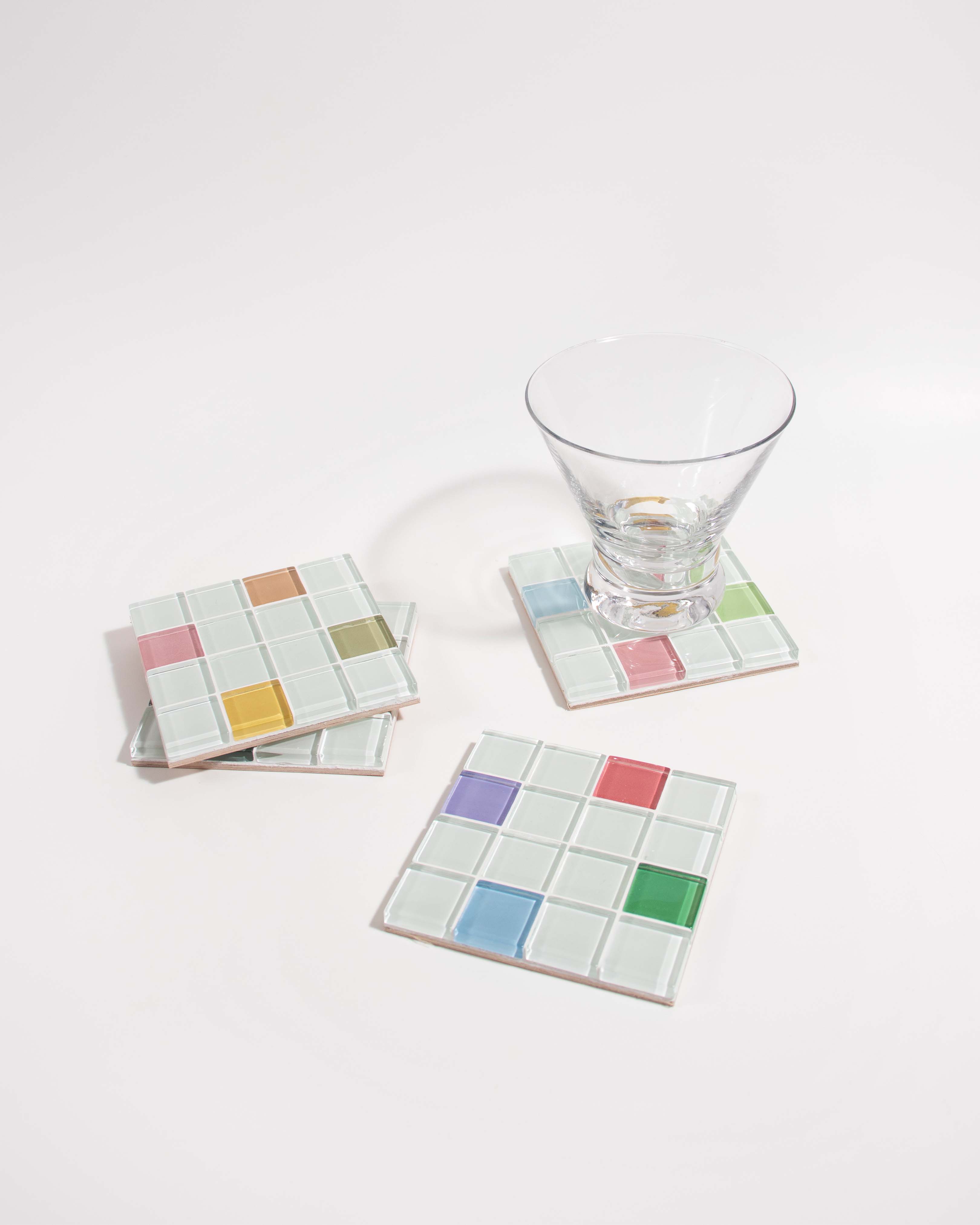 TILE COASTER SET - Randomness – Subtle Art Studios
